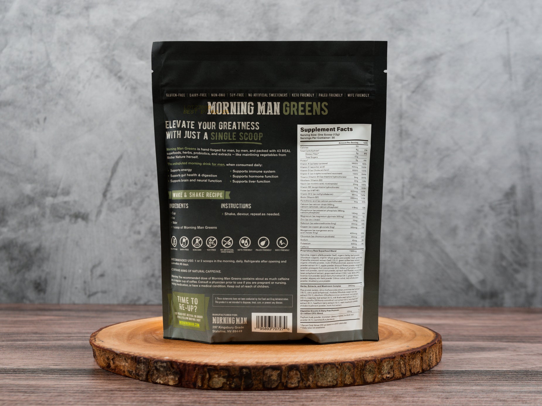 Full Ingredient List – Morning Man Greens